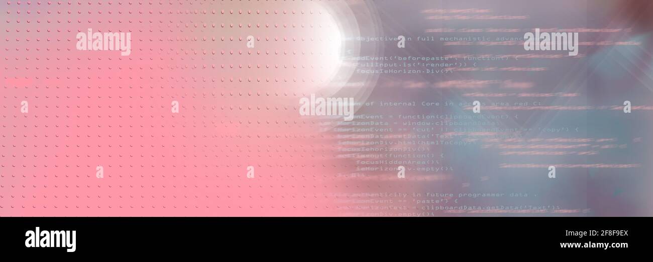 Computer Code And Metal Machine Surface Against Gradient Background Program Coding Concept