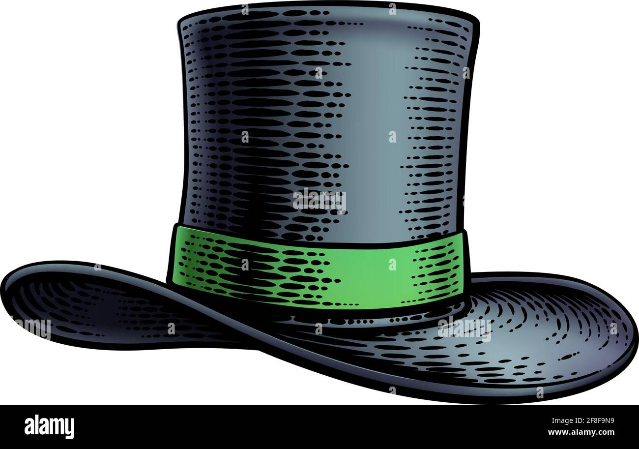 Magician hat hand drawn Cut Out Stock Images & Pictures - Alamy