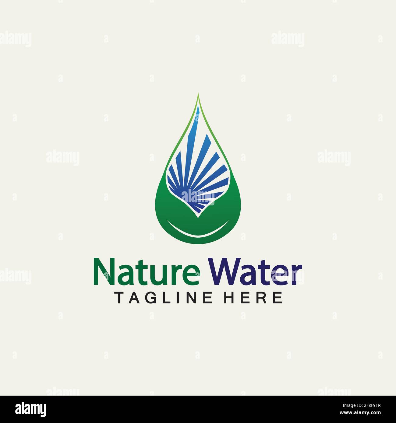 Nature Water logo vector icon illustration design template.Ecology logo ...