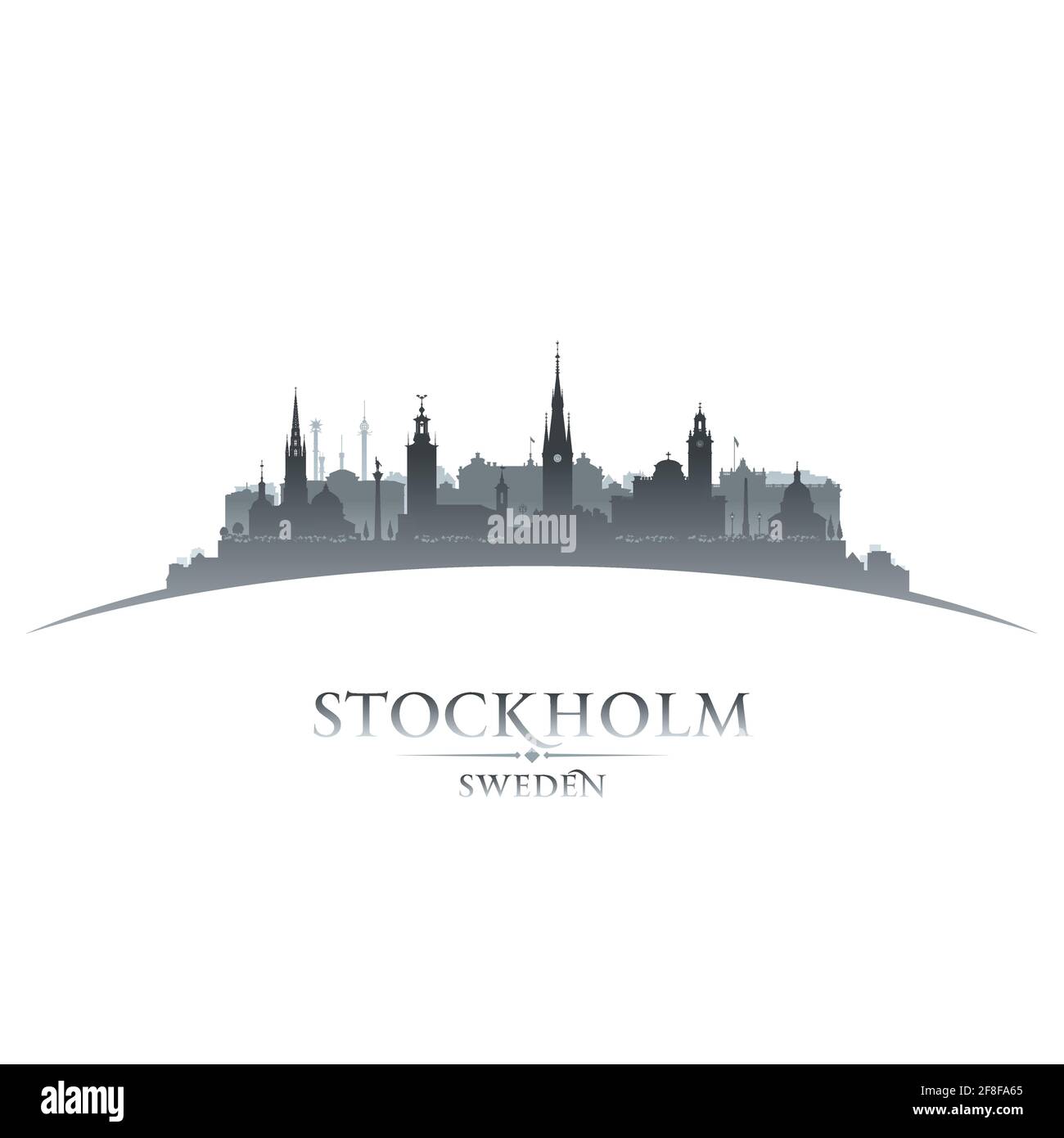 Stockholm skyline vector vectors hi-res stock photography and images ...