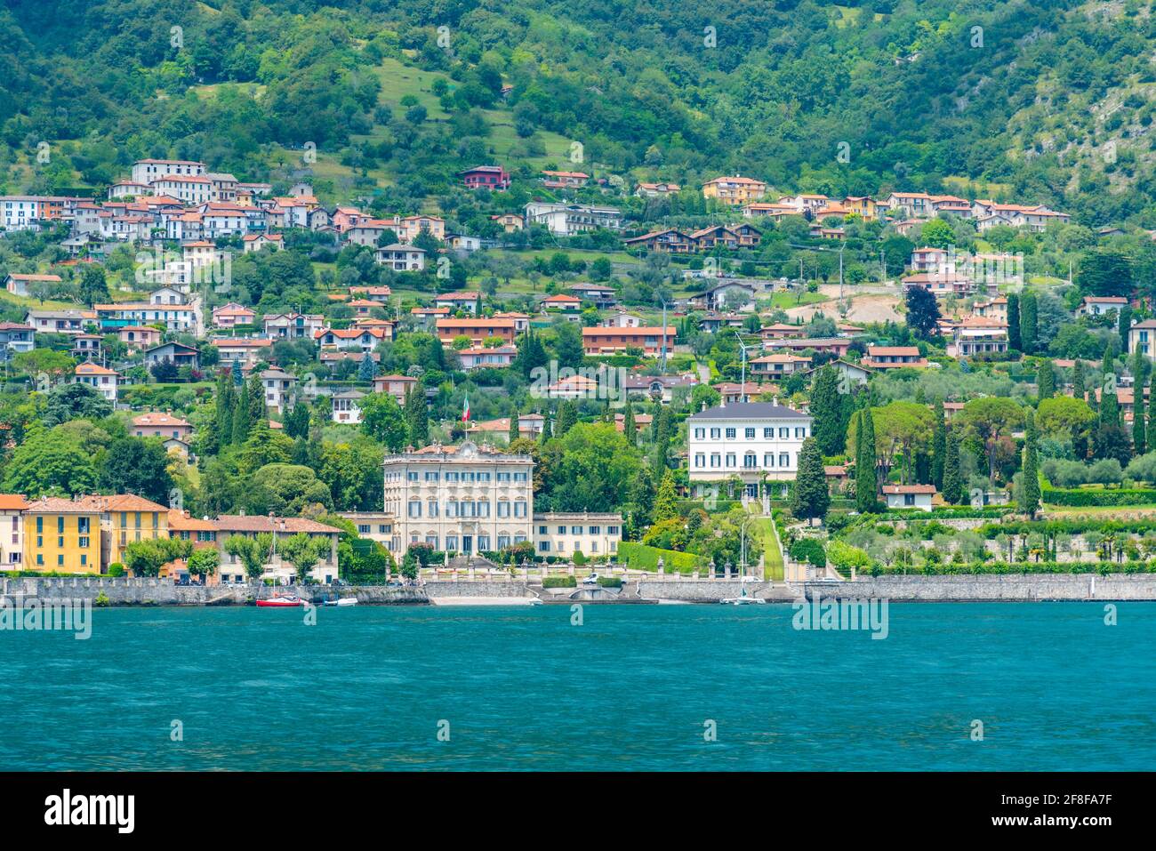 Tremezzo town and lake Como in Italy Stock Photo - Alamy