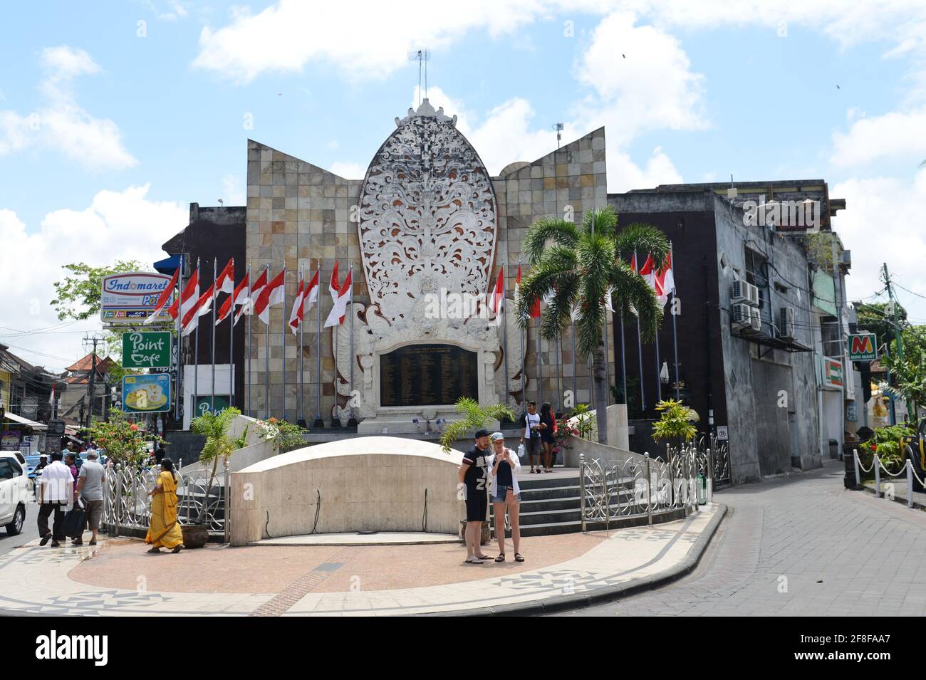 2002 Bali Bombings memorial erected on the site of Paddy's Pub in Kuta ...