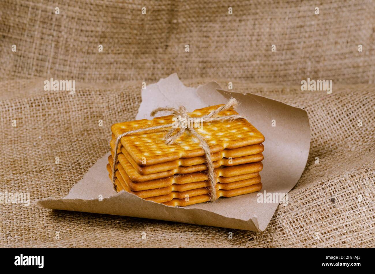 Salty rectangular cracker hi-res stock photography and images - Alamy