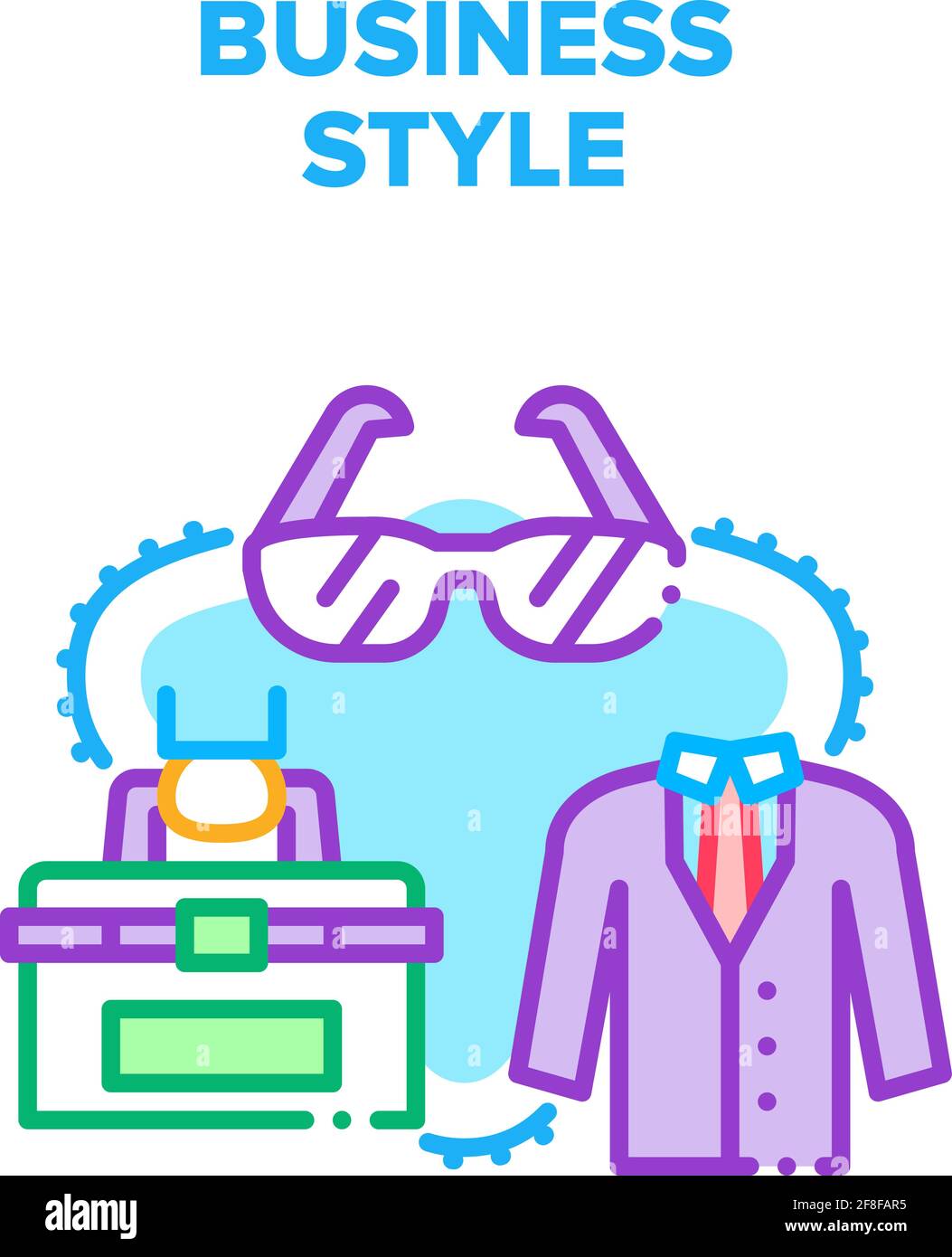 Business Style Vector Concept Color Illustration Stock Vector Image ...
