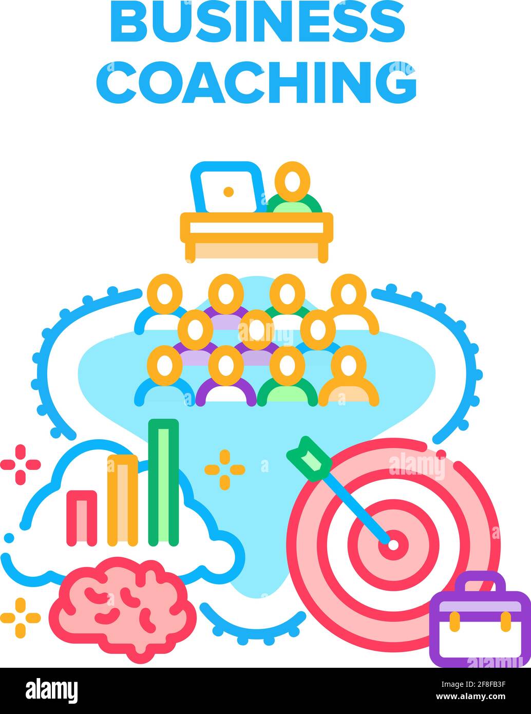 Business Coaching Trainer Vector Concept Color Stock Vector Image & Art ...