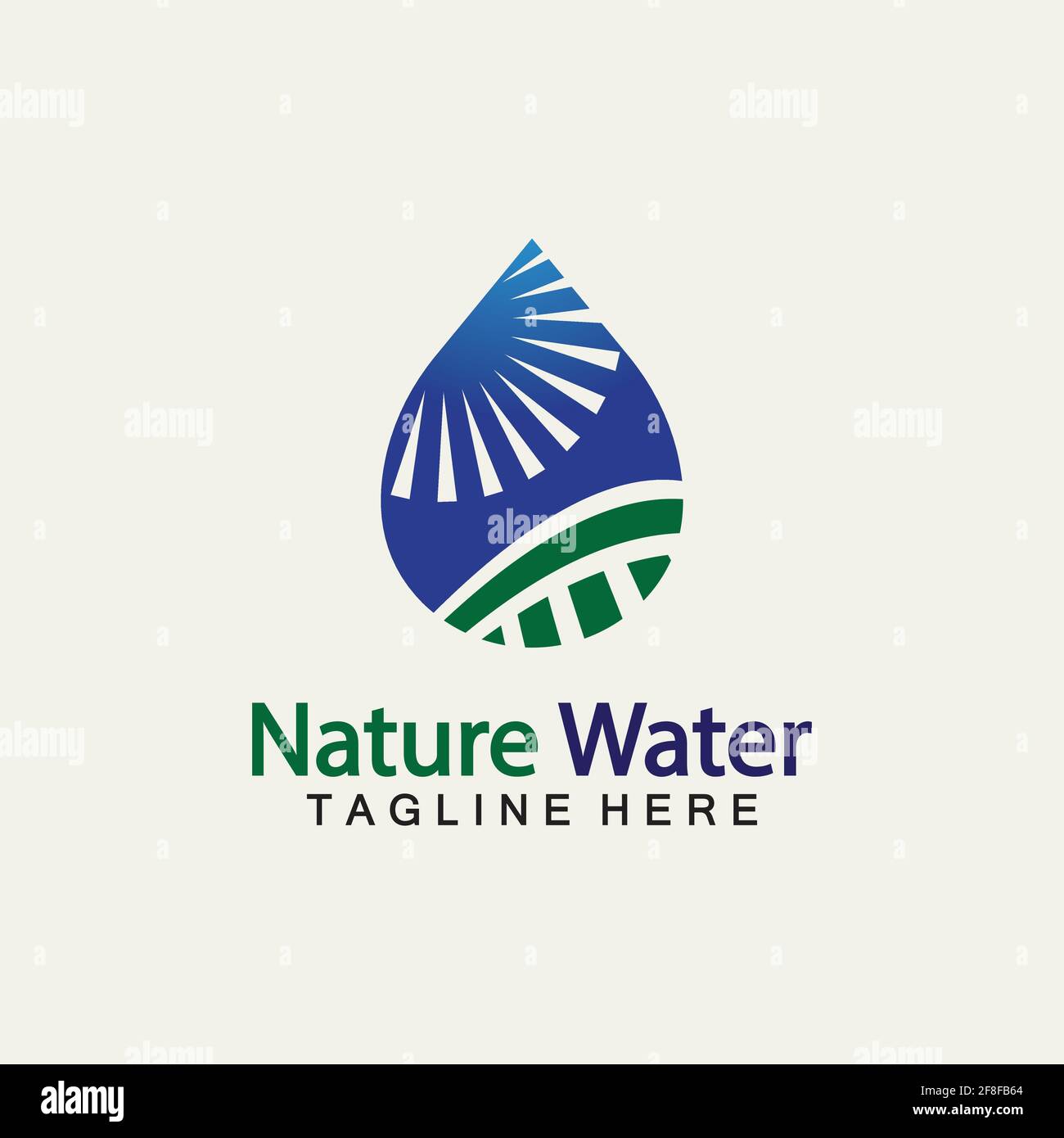 Nature Water logo vector icon illustration design template.Ecology logo ...