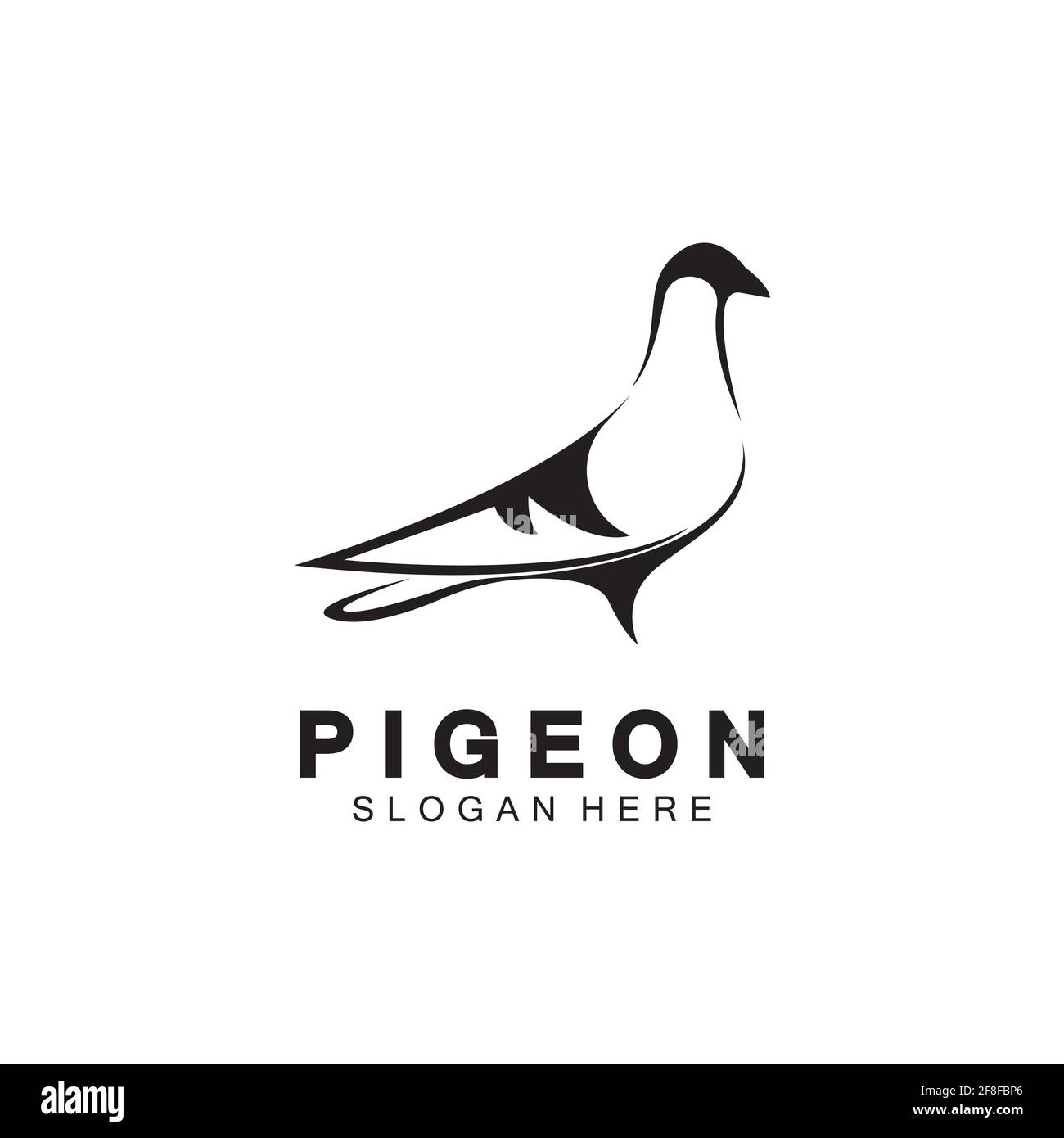 Pigeon bird logo vector icon illustration design template Stock Vector ...