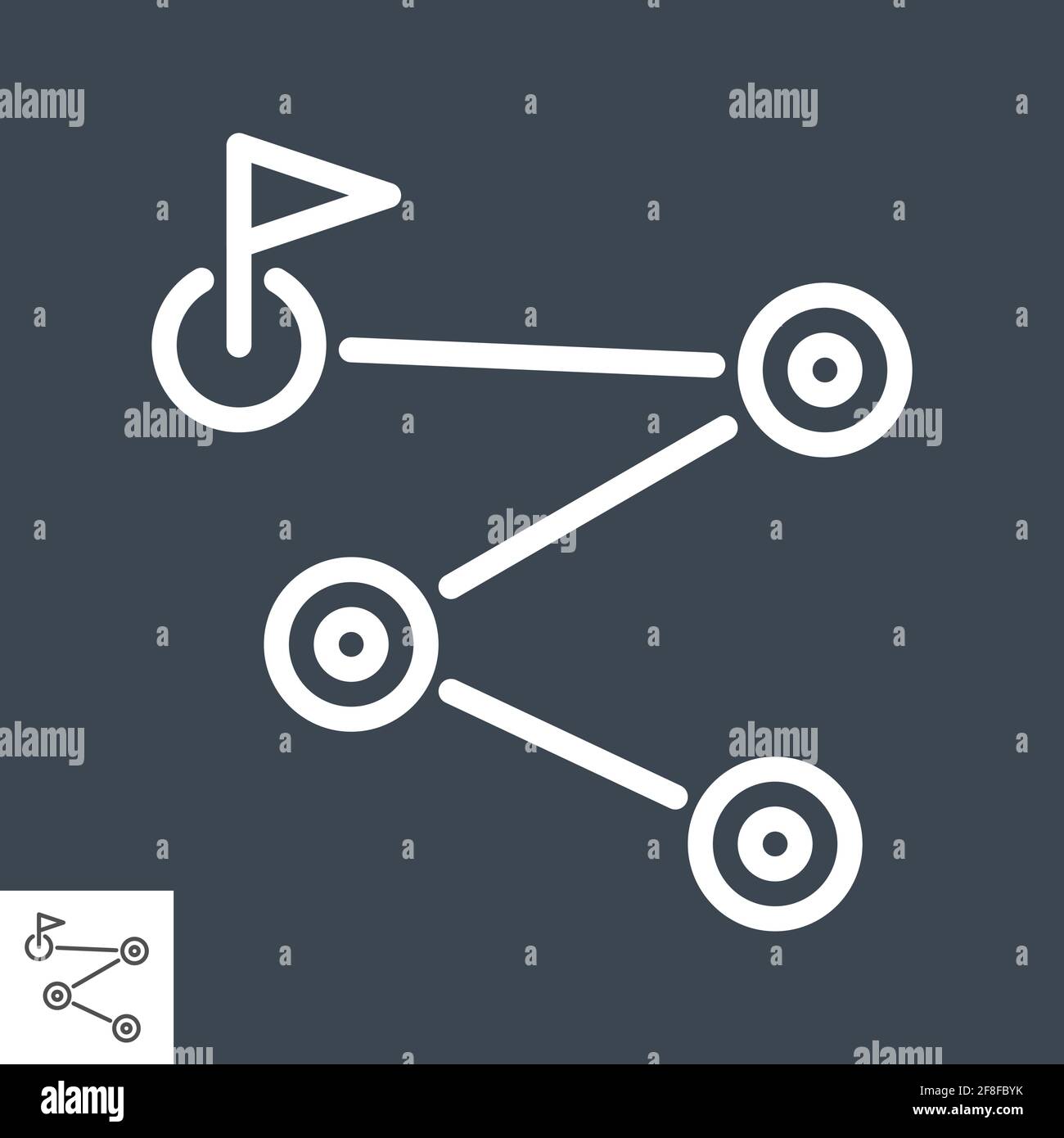 Route planner line icon Stock Vector Image & Art - Alamy