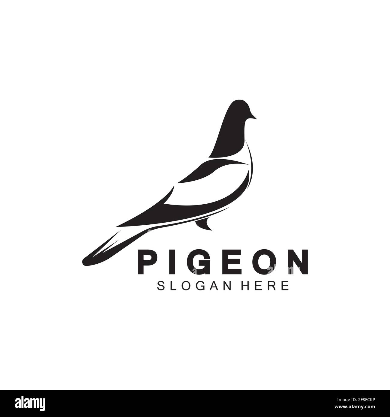 Pigeon bird logo vector icon illustration design template Stock Vector ...