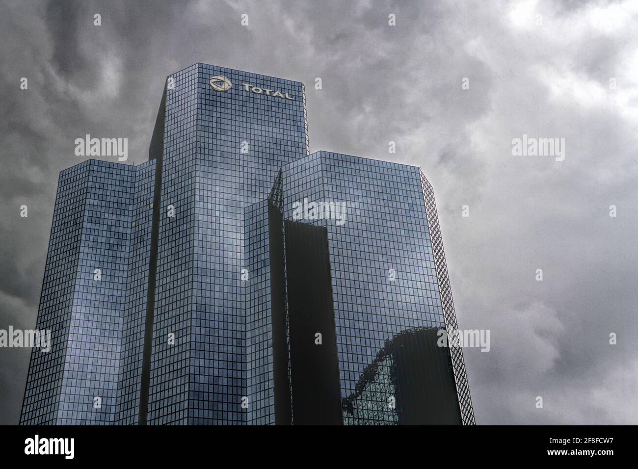 Building Total Paris Stock Photo - Alamy