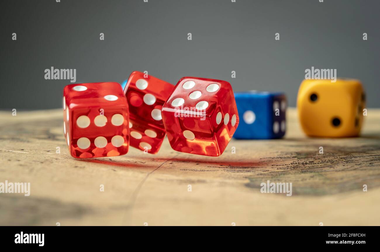 Luck on a map hi-res stock photography and images - Alamy
