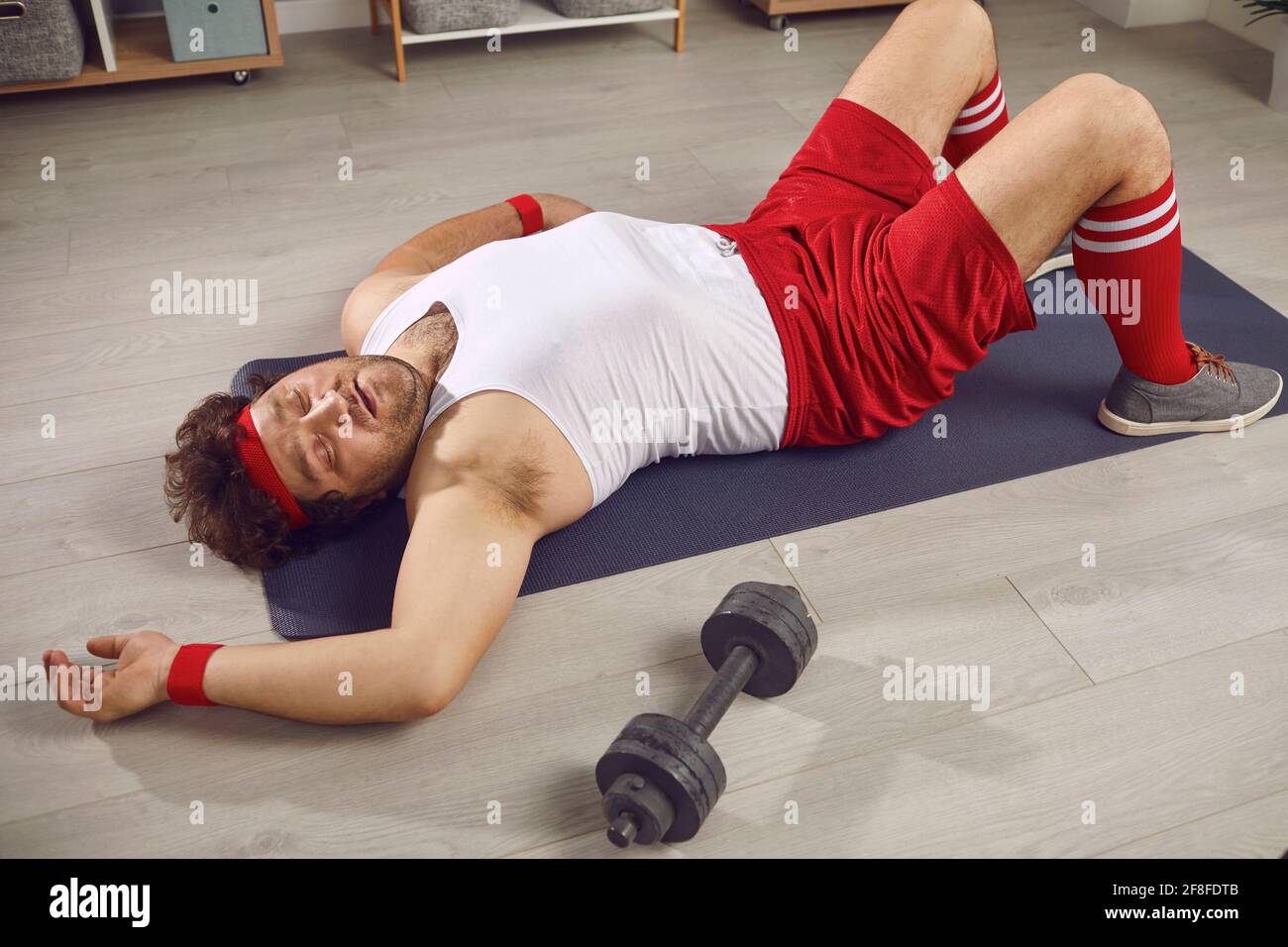 Sleeping on the mat hi-res stock photography and images - Alamy