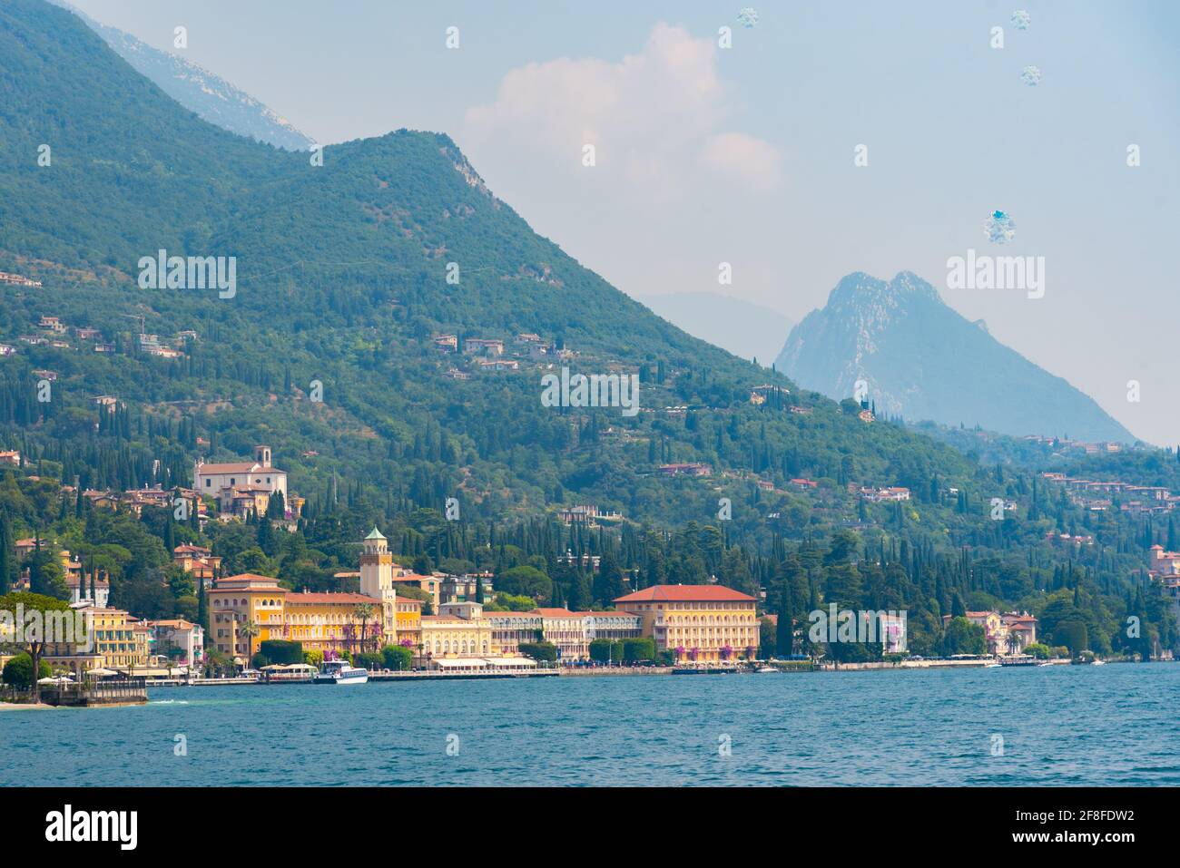 Cityscape of Gardone Riviera in Italy Stock Photo - Alamy