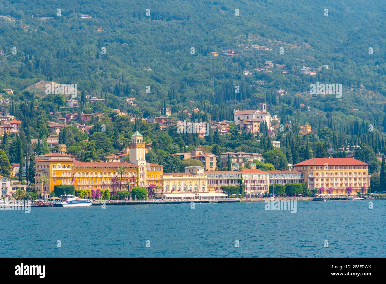 Cityscape of Gardone Riviera in Italy Stock Photo - Alamy