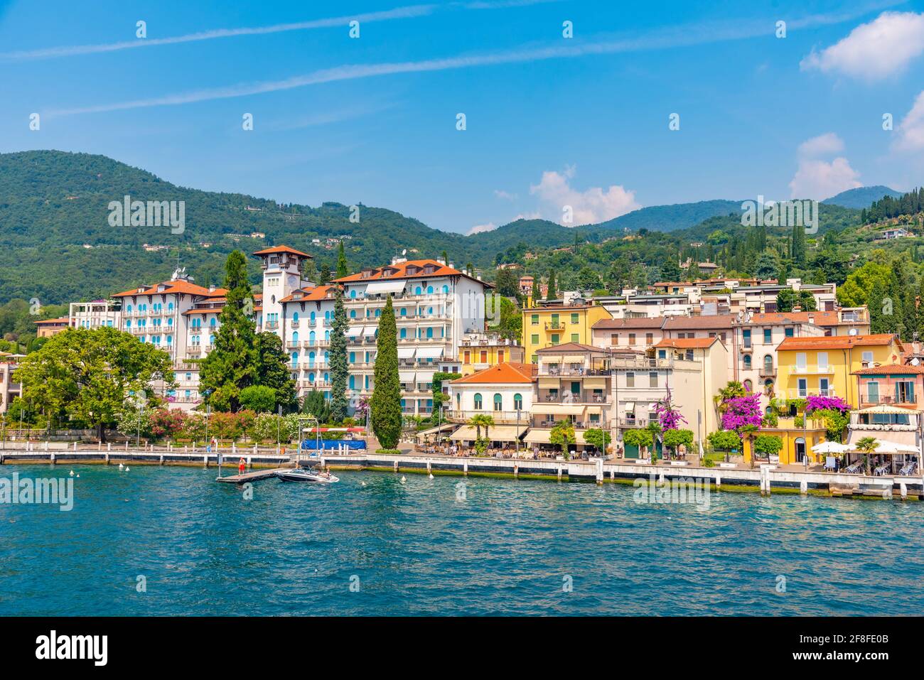 Cityscape of Gardone Riviera in Italy Stock Photo - Alamy