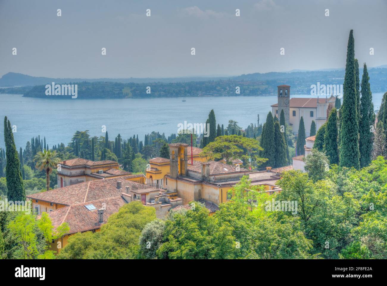 Vittoriale degli italiani palace at Gardone Riviera in Italy Stock Photo - Alamy