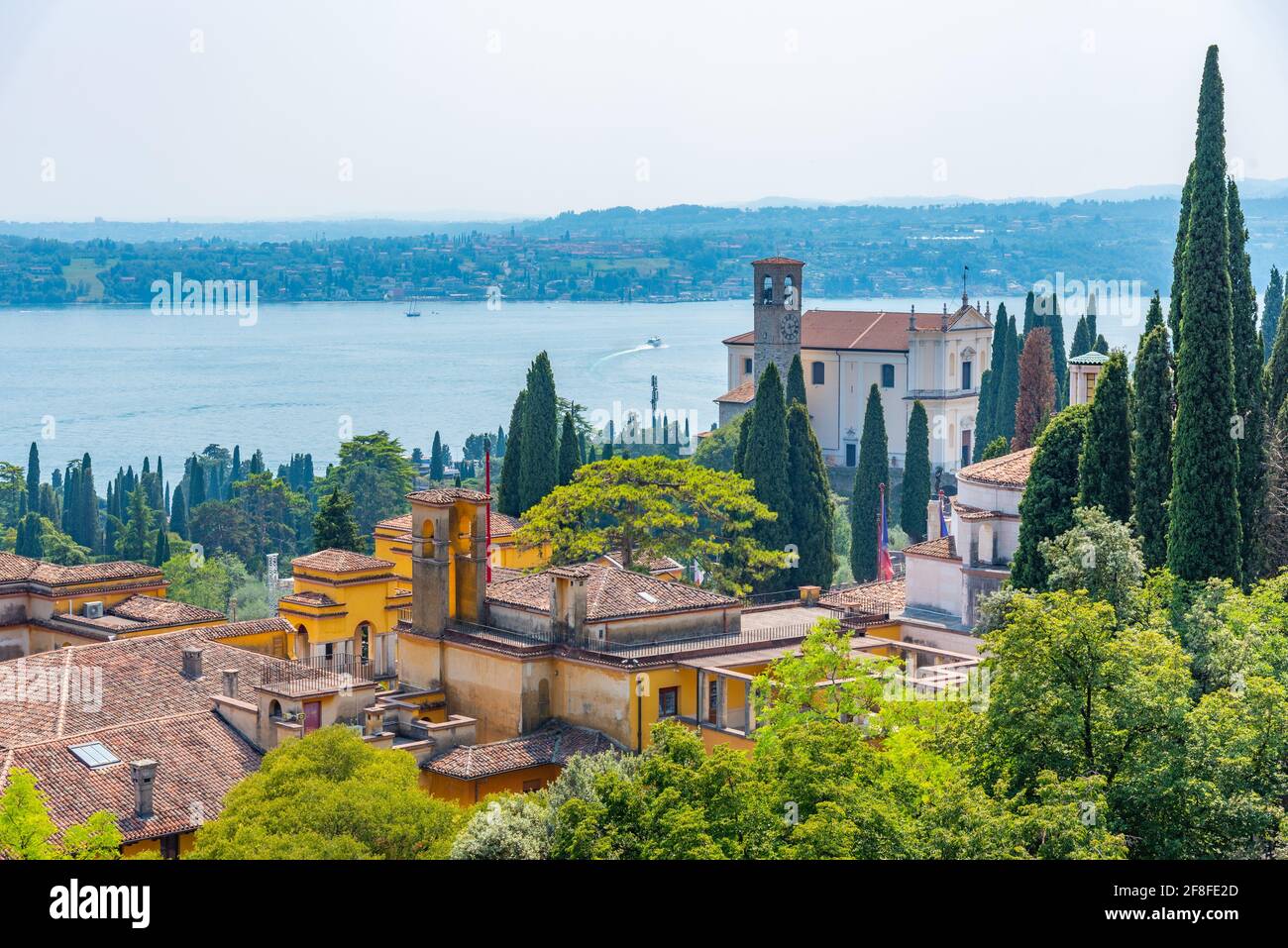 Vittoriale degli italiani palace at Gardone Riviera in Italy Stock Photo - Alamy