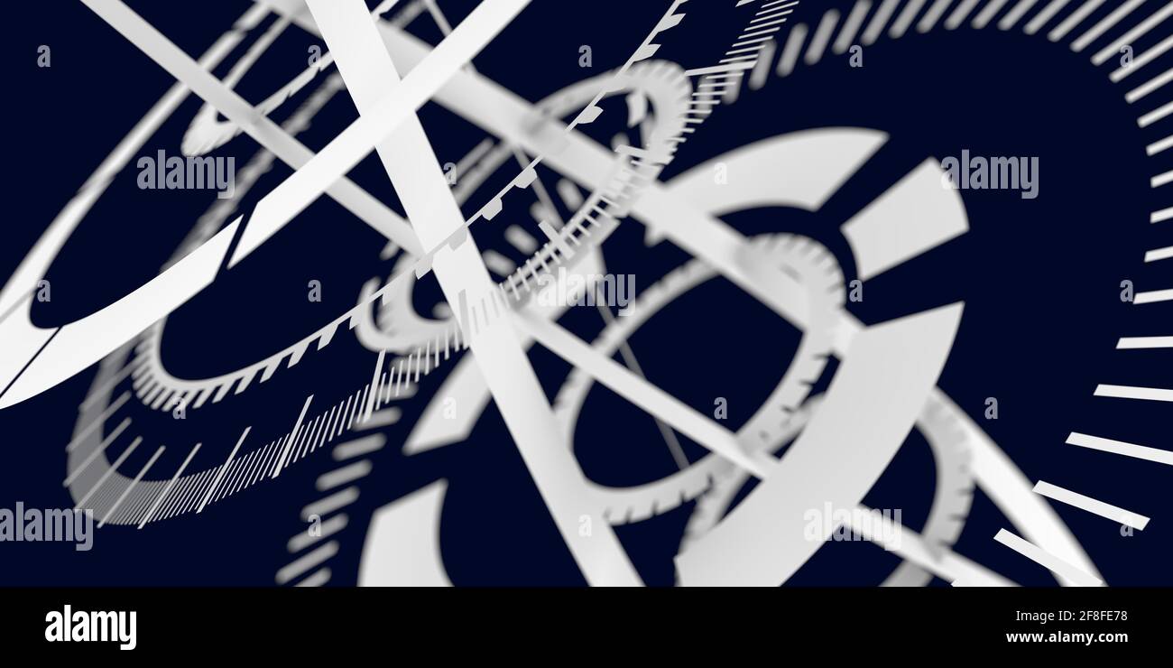 Abstract futuristic technology background with circles and meter scale ...