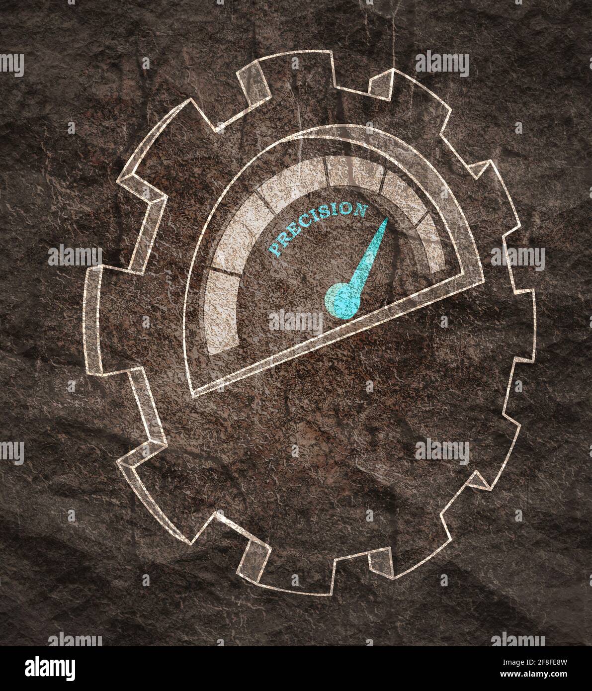 Scale with arrow. The precision level measuring device icon. Sign ...