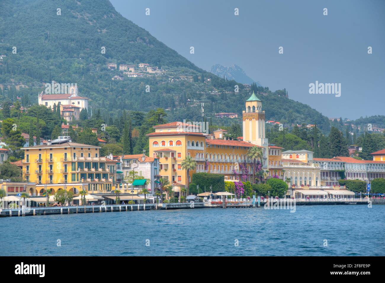 Cityscape of Gardone Riviera in Italy Stock Photo - Alamy