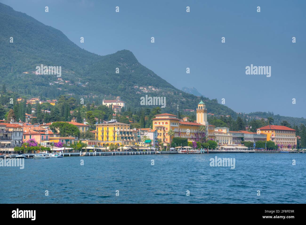 Cityscape of Gardone Riviera in Italy Stock Photo - Alamy