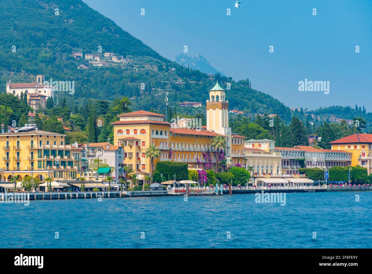 Cityscape of Gardone Riviera in Italy Stock Photo - Alamy