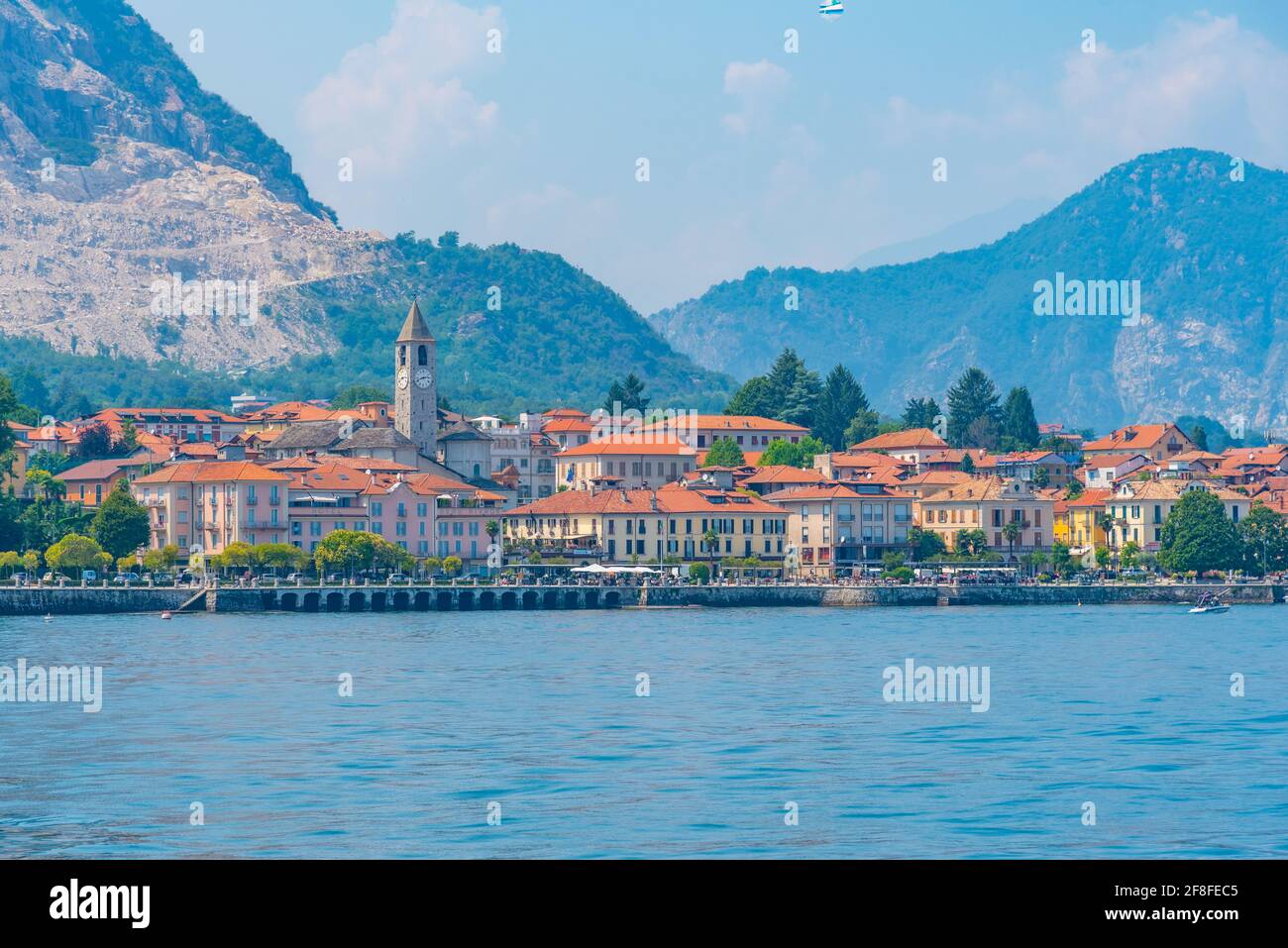 Cityscape of Baveno, Italy Stock Photo - Alamy