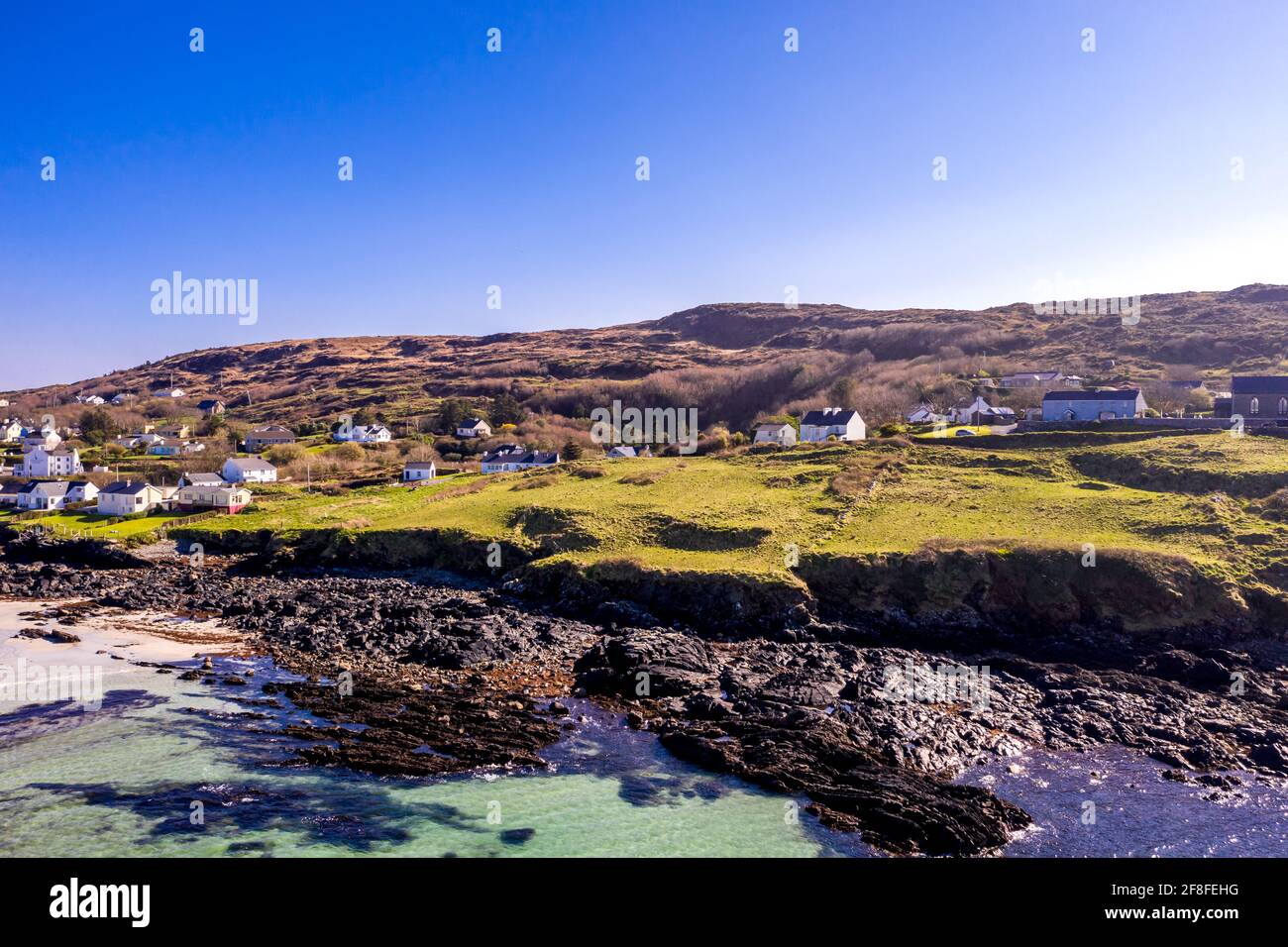 Aerial view of Portnoo in County Donegal, Ireland Stock Photo - Alamy