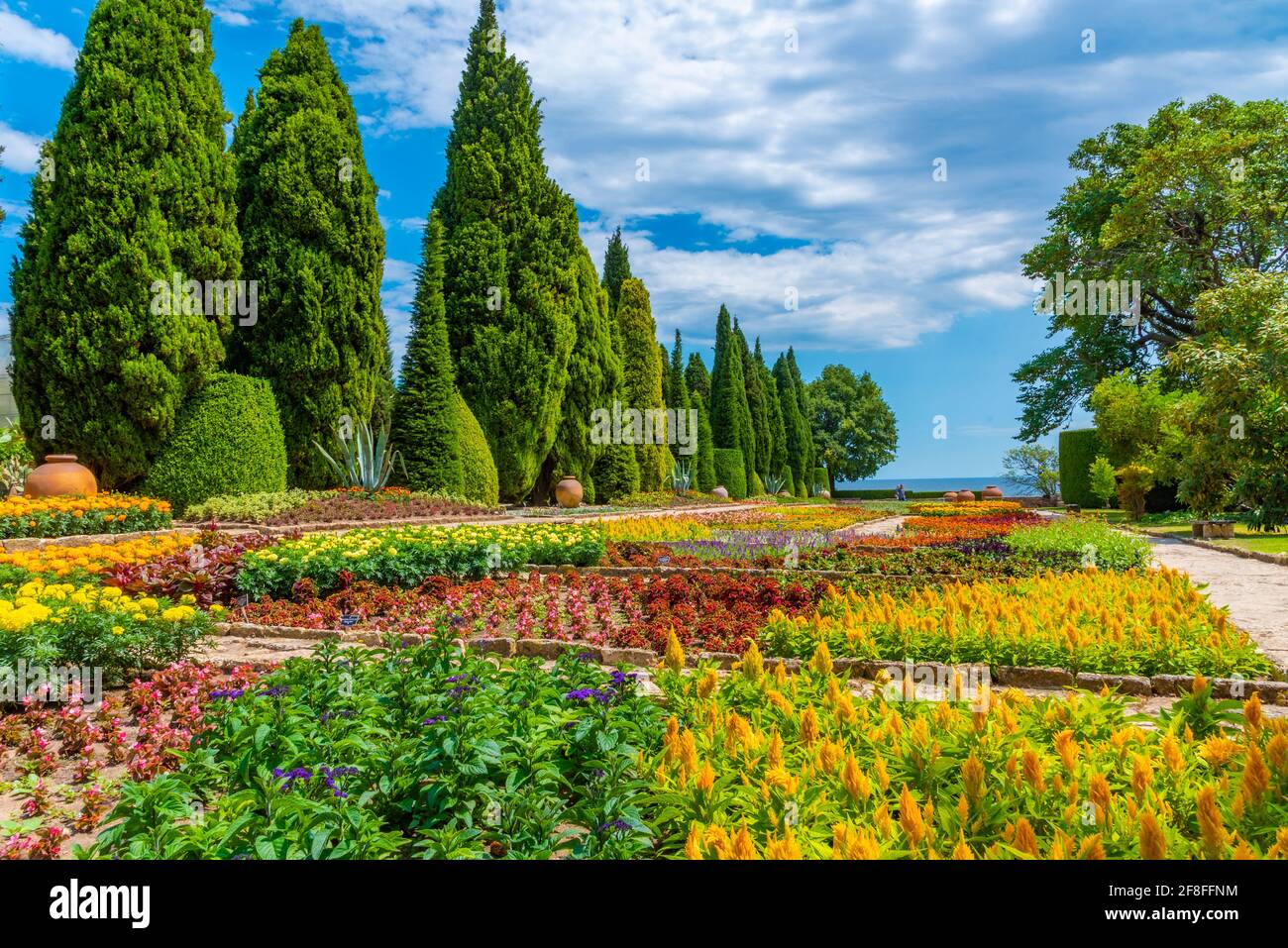 Botanical garden of Balchik palace in Bulgaria Stock Photo - Alamy