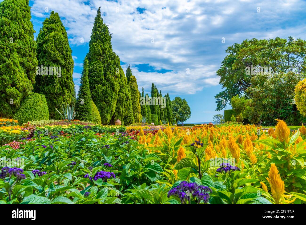 Botanical garden of Balchik palace in Bulgaria Stock Photo - Alamy