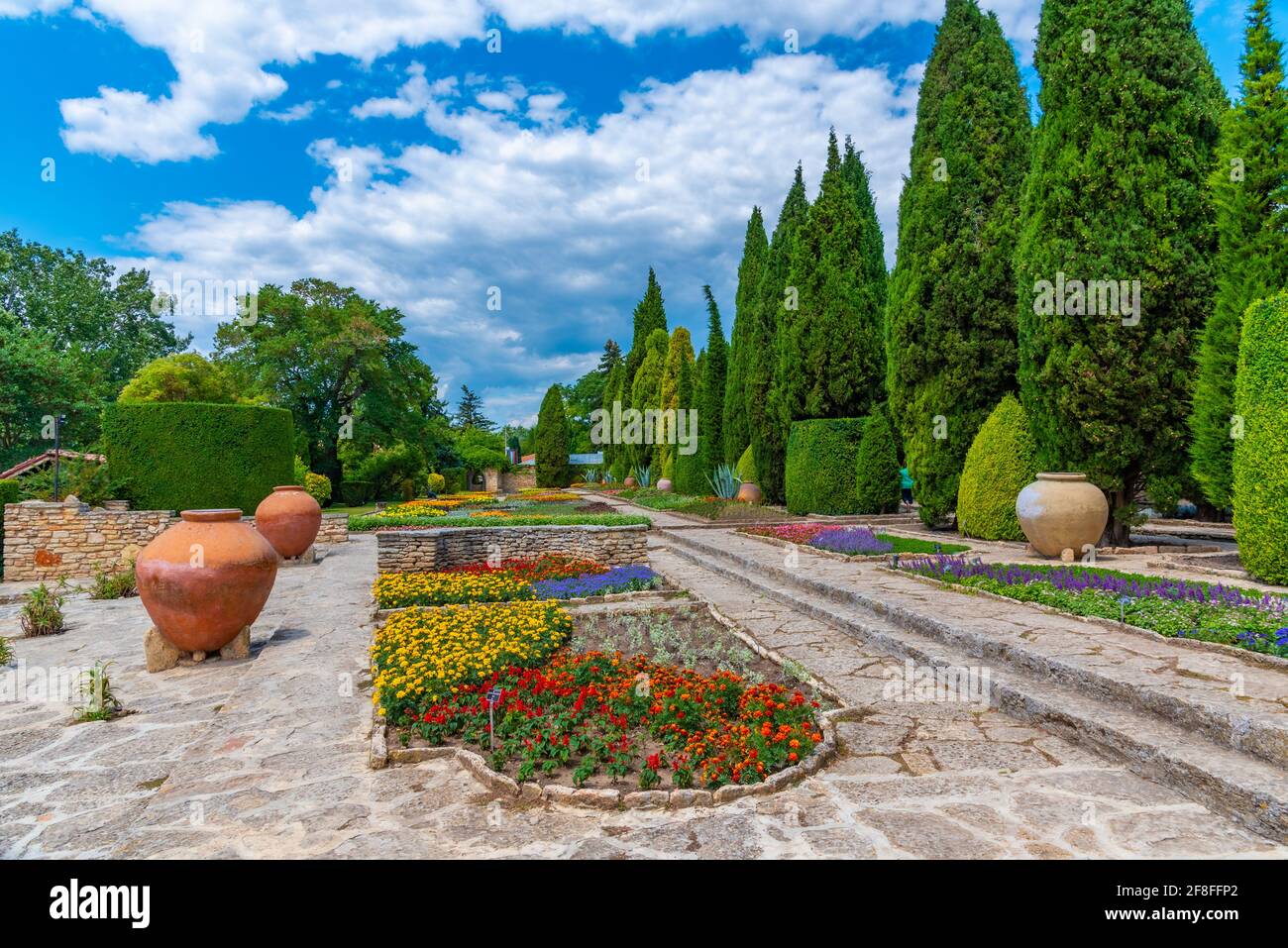 Botanical garden of Balchik palace in Bulgaria Stock Photo - Alamy