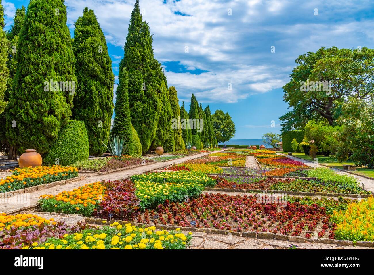 Botanical garden of Balchik palace in Bulgaria Stock Photo - Alamy