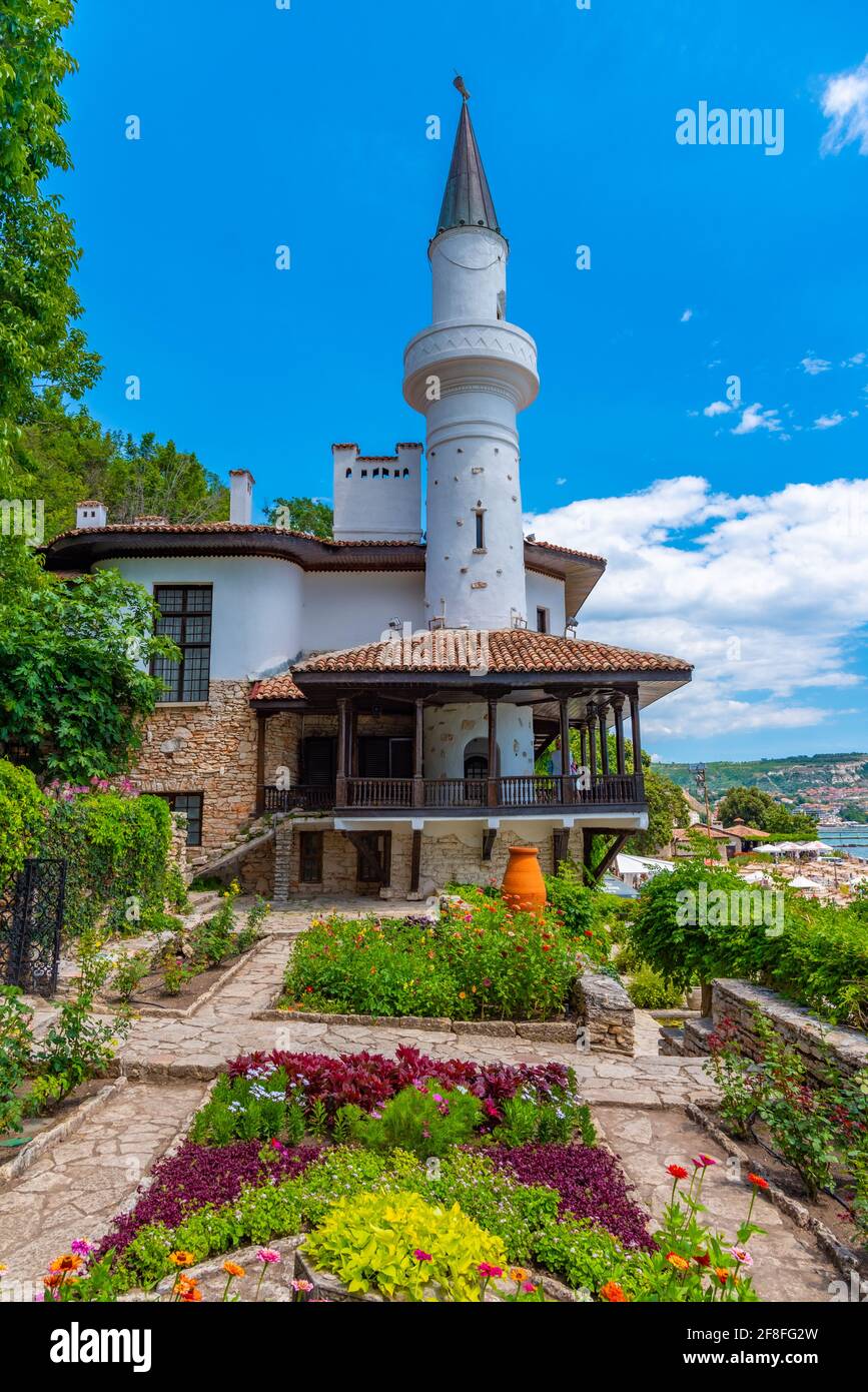 Palace of Queen Maria in Bulgarian city Balchik Stock Photo - Alamy