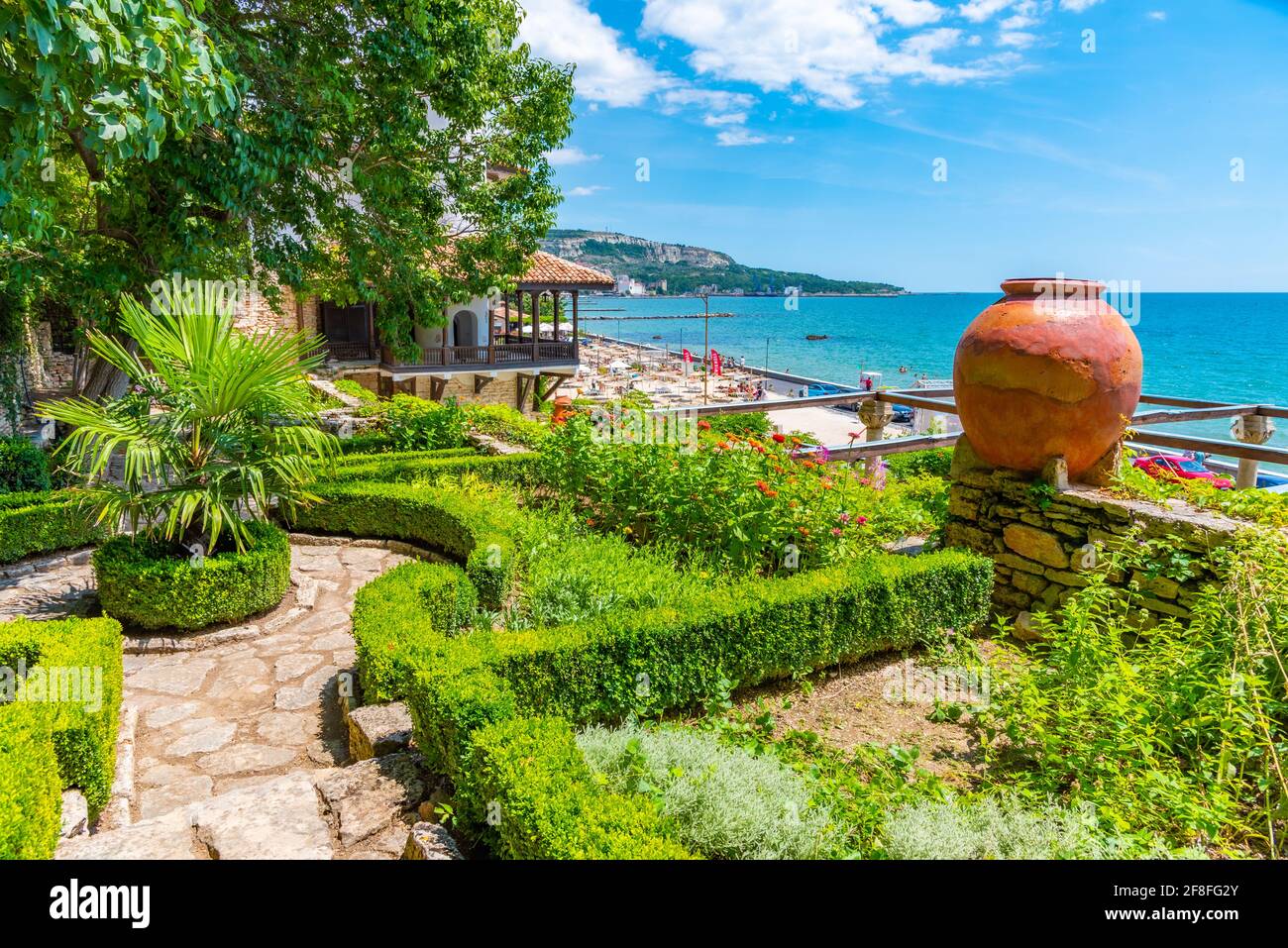 Botanical garden of Balchik palace in Bulgaria Stock Photo - Alamy