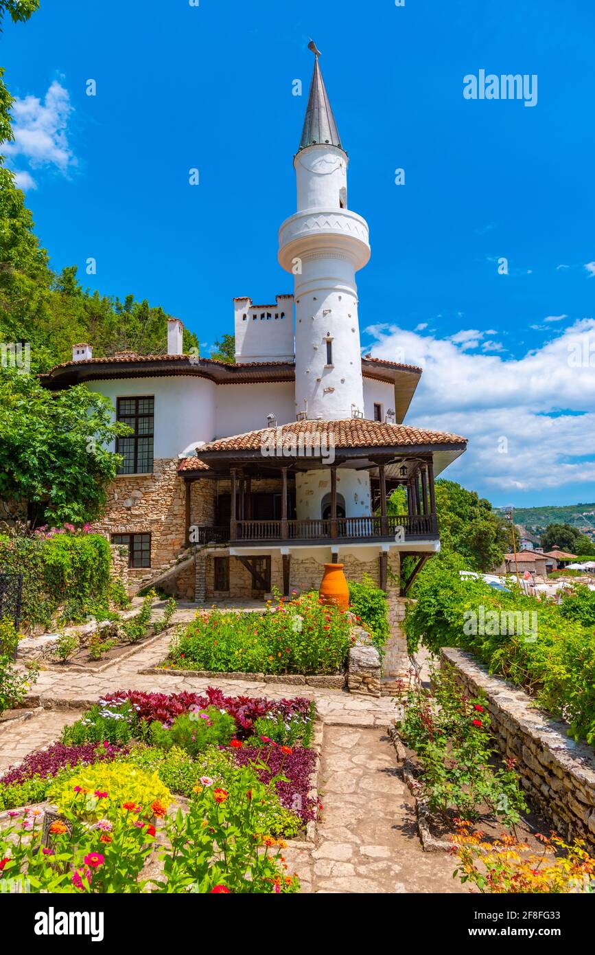 Palace of Queen Maria in Bulgarian city Balchik Stock Photo - Alamy