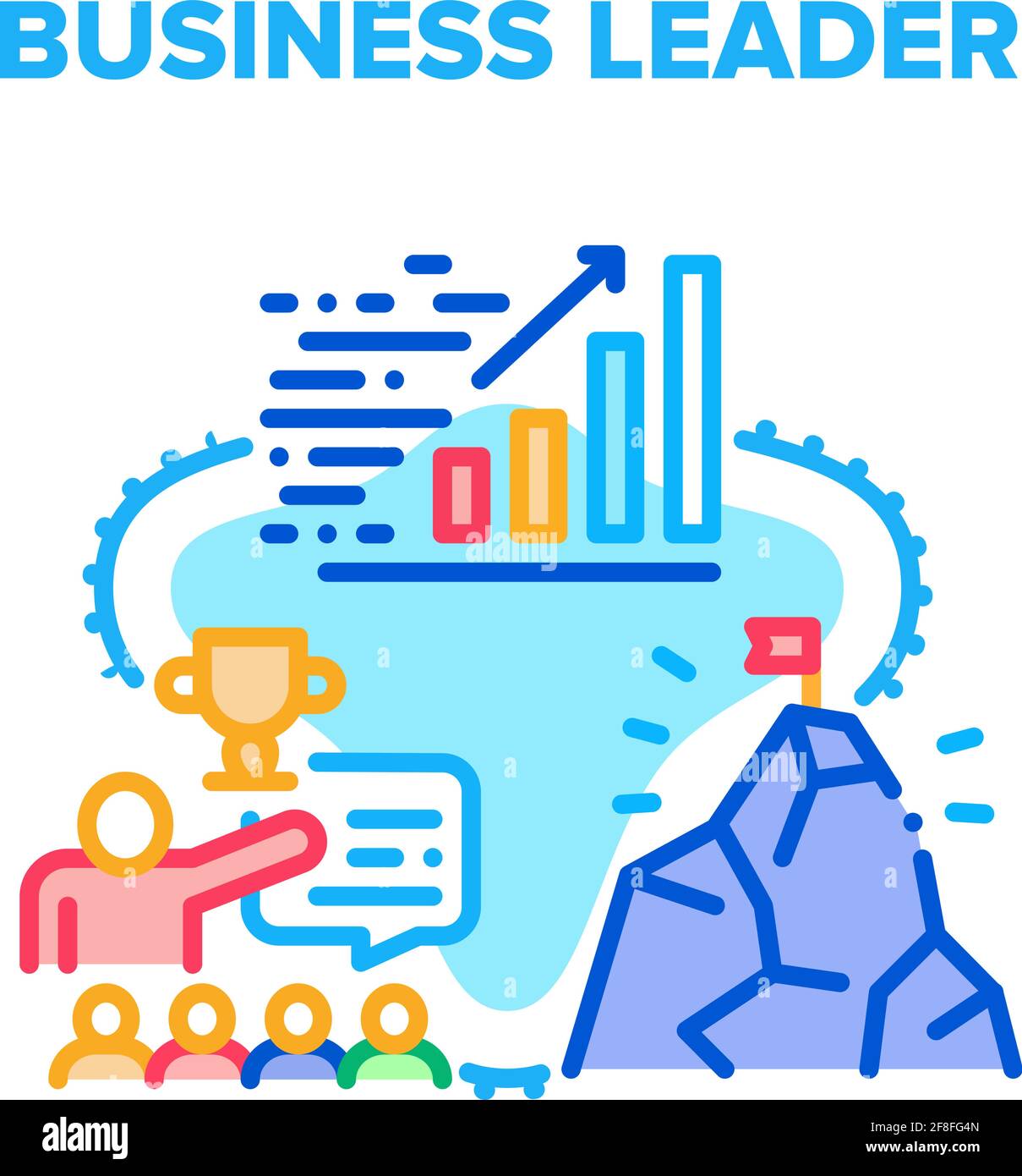 Business Leader Vector Concept Color Illustration Stock Vector Image ...