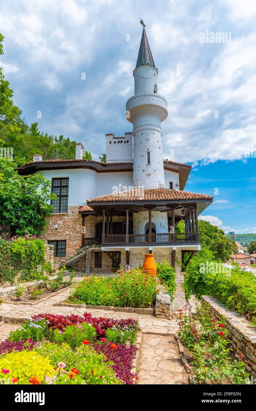 Palace of Queen Maria in Bulgarian city Balchik Stock Photo - Alamy