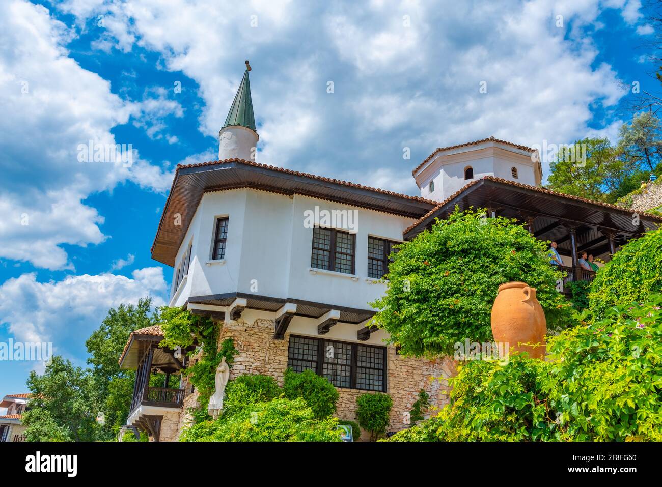 Palace of Queen Maria in Bulgarian city Balchik Stock Photo - Alamy