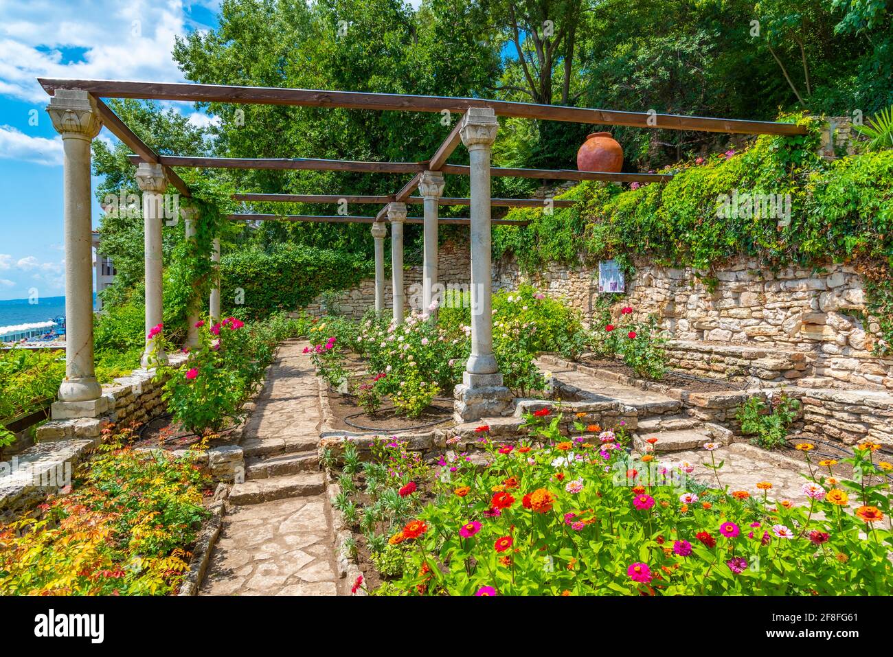 Botanical garden of Balchik palace in Bulgaria Stock Photo - Alamy