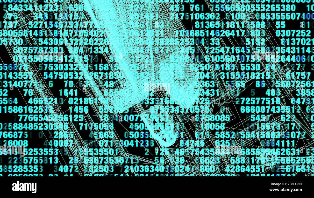 Technology Interface Computer Data Digital Screen Stock Photo - Alamy