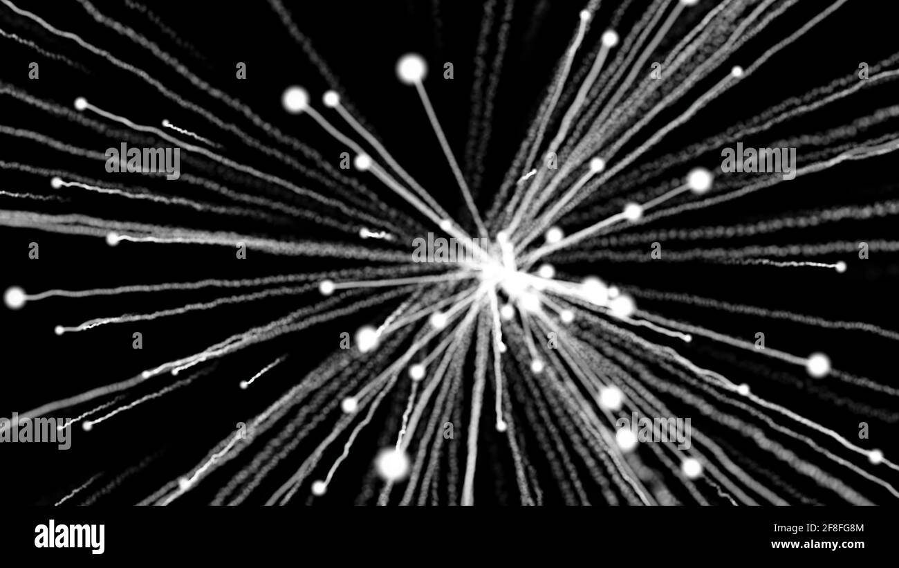 Gray particles fly after being exploded Stock Photo - Alamy