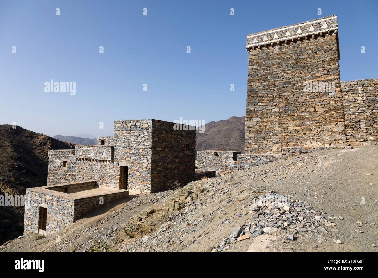 The village of Thee Ain in Al-Baha, Saudi Arabia is a unique heritage ...