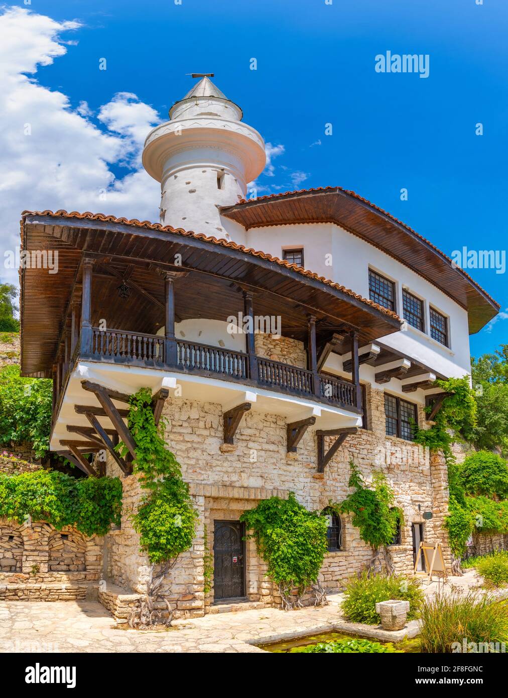 Palace of Queen Maria in Bulgarian city Balchik Stock Photo - Alamy