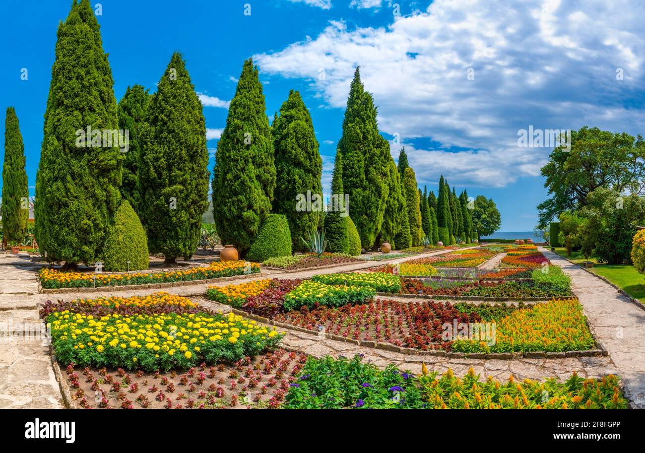 Botanical garden of Balchik palace in Bulgaria Stock Photo - Alamy