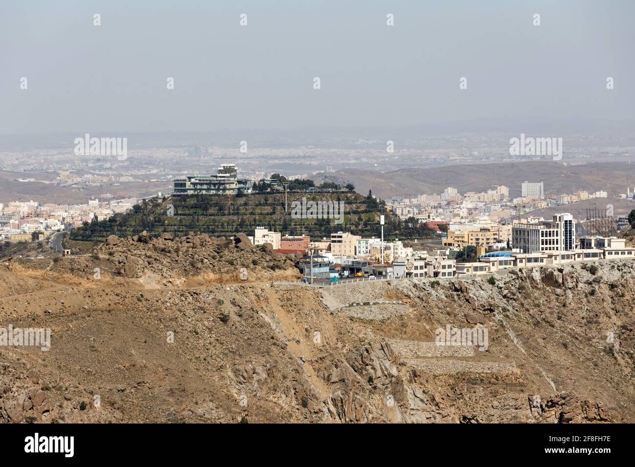 Abha, Saudi Arabia, February 24 2020: City of Abha in the southeast of ...