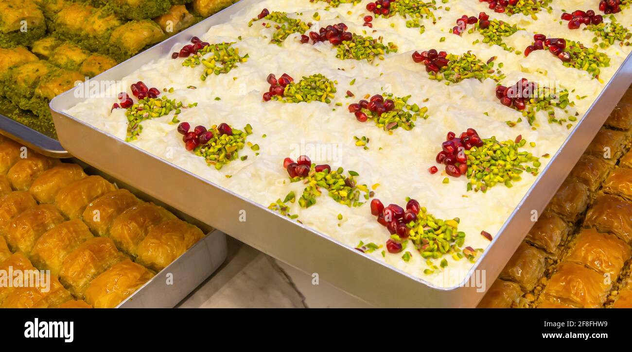 Traditional Turkish Ramadan Dessert Gullac Stock Photo - Alamy