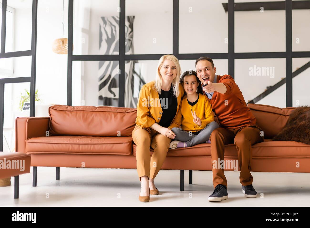 concept housing a young family. mother father and children in a new ...
