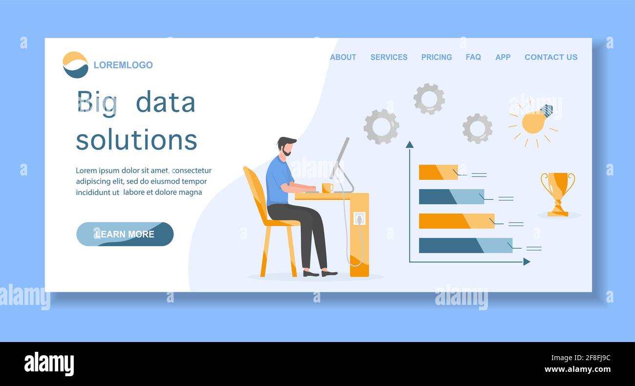 Vector illustration of business growth, financial increase. People ...