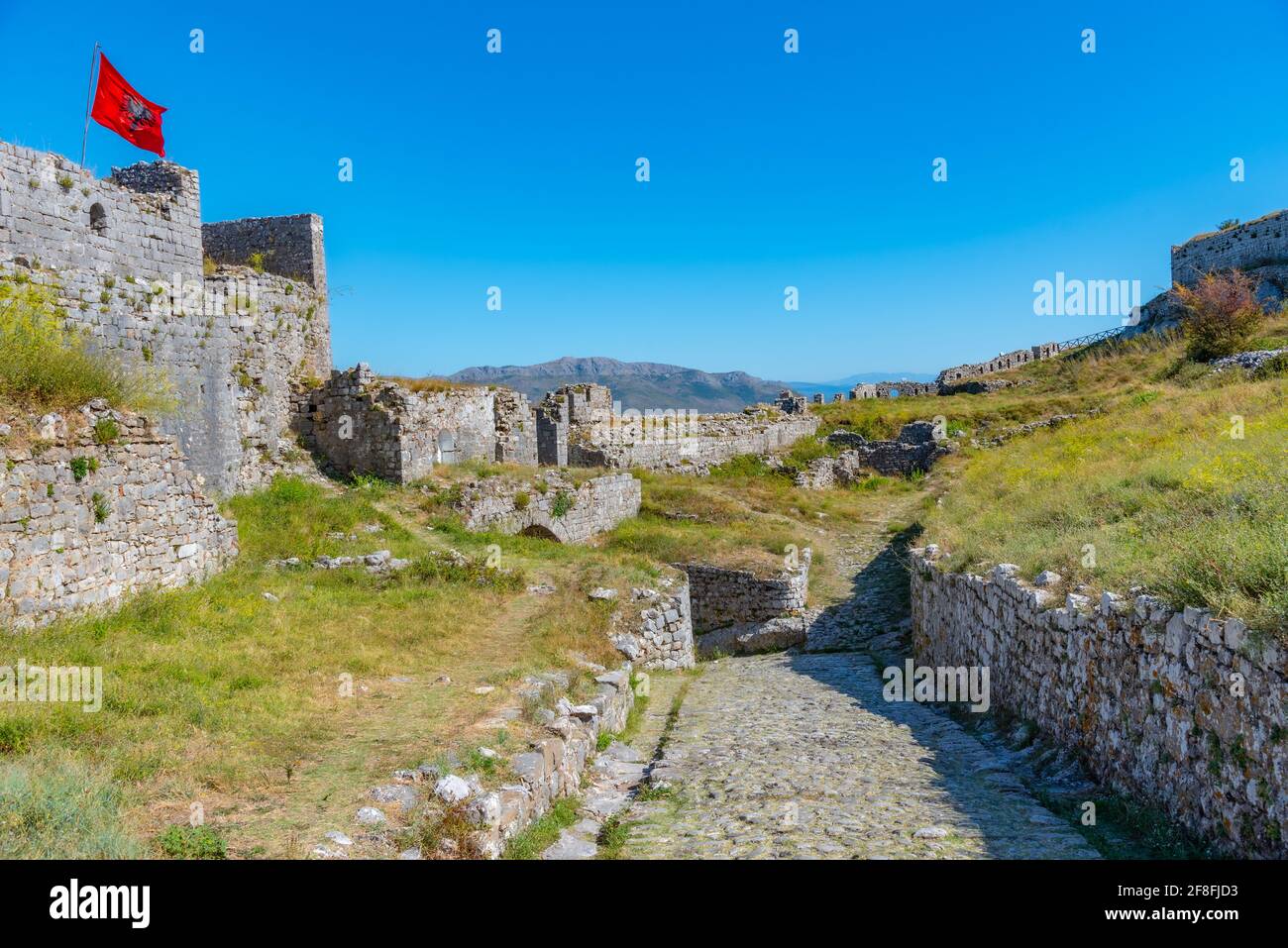 Interior of Rozafa castle near Shkoder, Albania Stock Photo - Alamy
