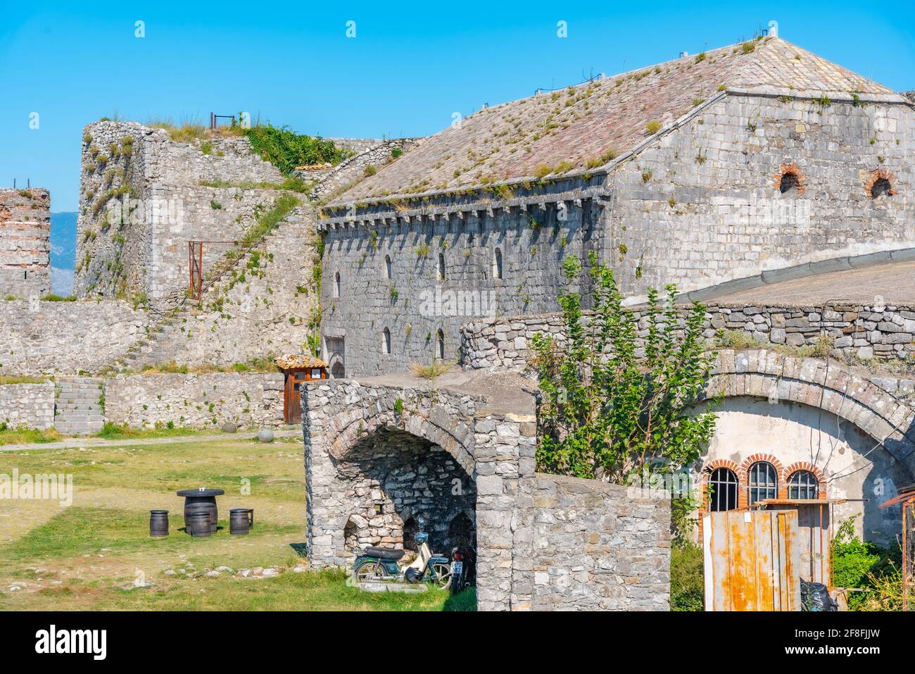 Interior of Rozafa castle near Shkoder, Albania Stock Photo - Alamy